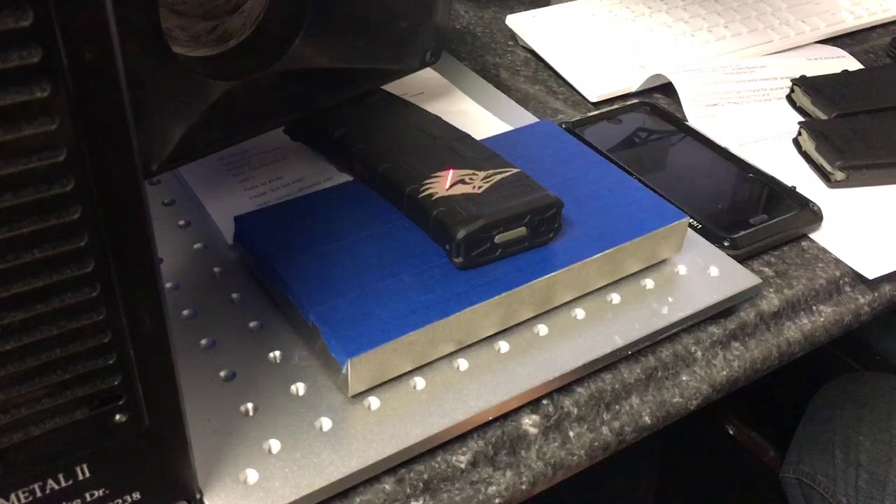 AR15 Magazine Laser Engraving - YouTube