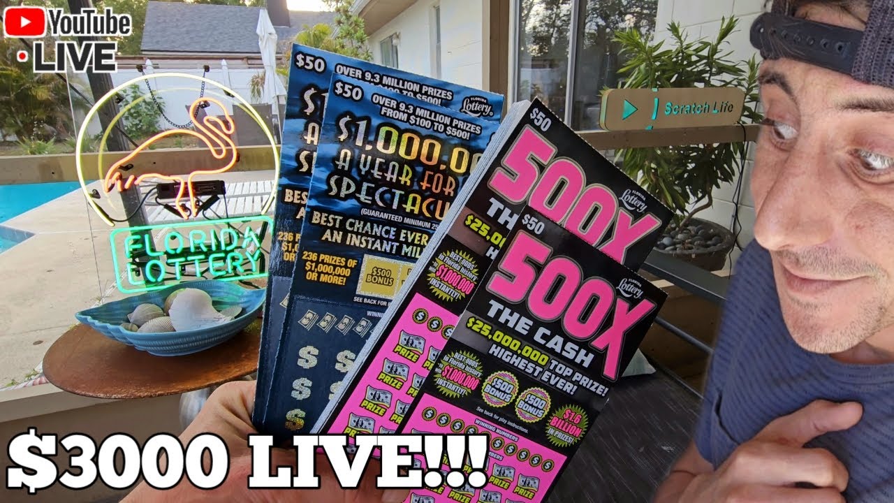 $3000 IN Scratch Off Tickets Live! 2 Full Book | 500X The Cash ...