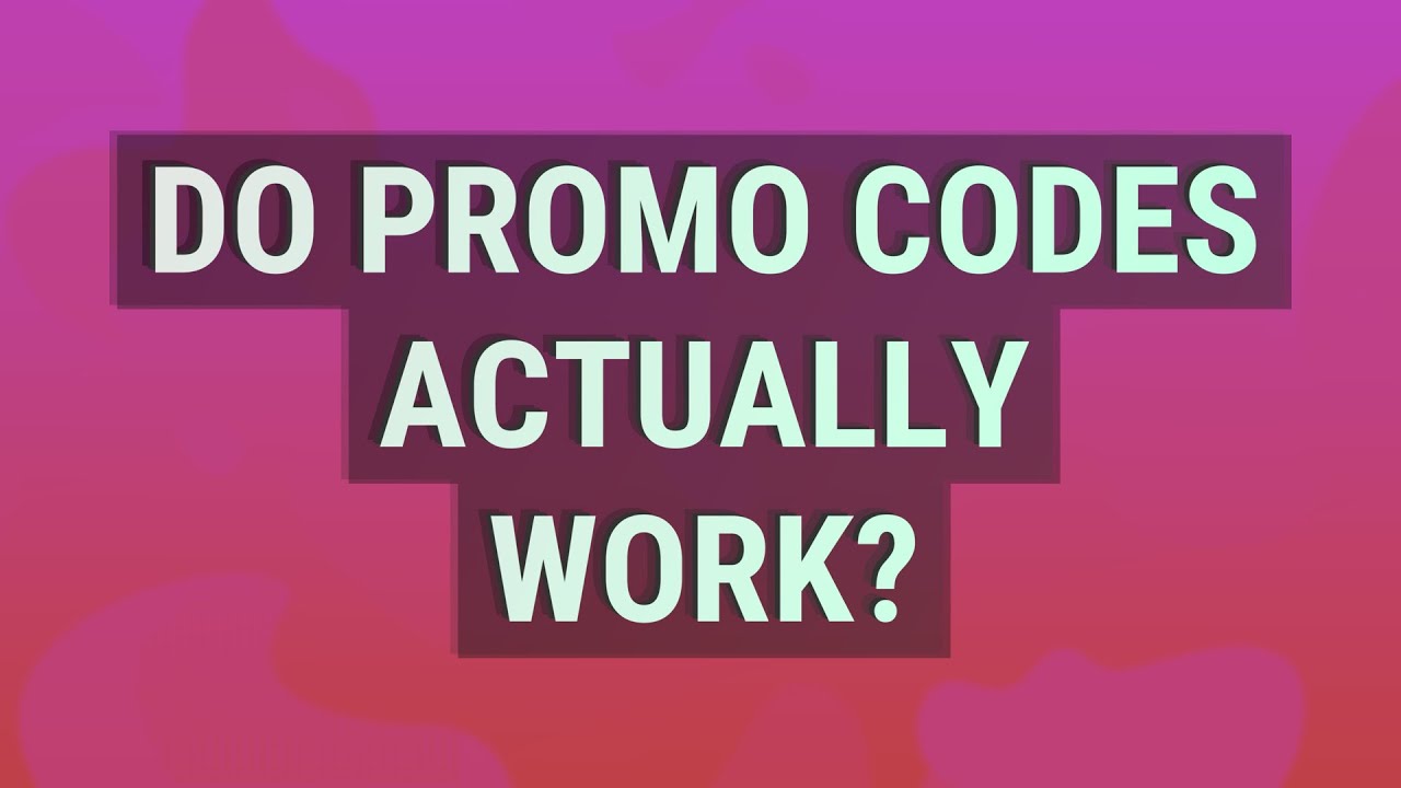 Do promo codes actually work? - YouTube
