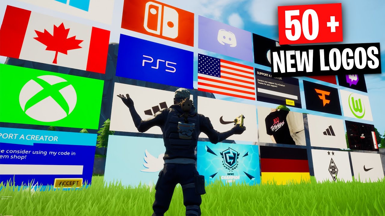 How to get Free Logos in Fortnite Creative - YouTube