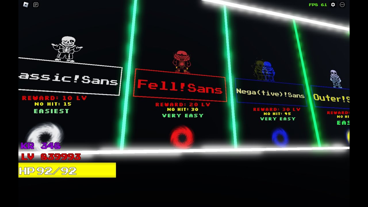 All Fights/Bosses | Untitled Sans Battles - YouTube