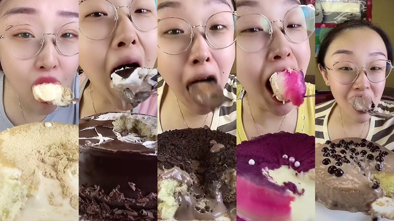 [KWAI FOOD] Mukbang Chinese Dessert | Kwai Eating | Lava Cake, Cream ...