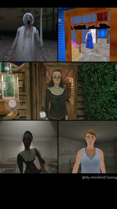 Slendrina Forest Vs Cindi Granny Vs Evil Nun 2 Vs Crazy Wife Vs Evil Nun - YouTube