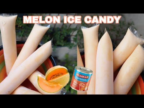 GUMAWA TAYO NG MELON ICE CANDY | WITH CONDENSED MILK MELON FLAVOR - YouTube