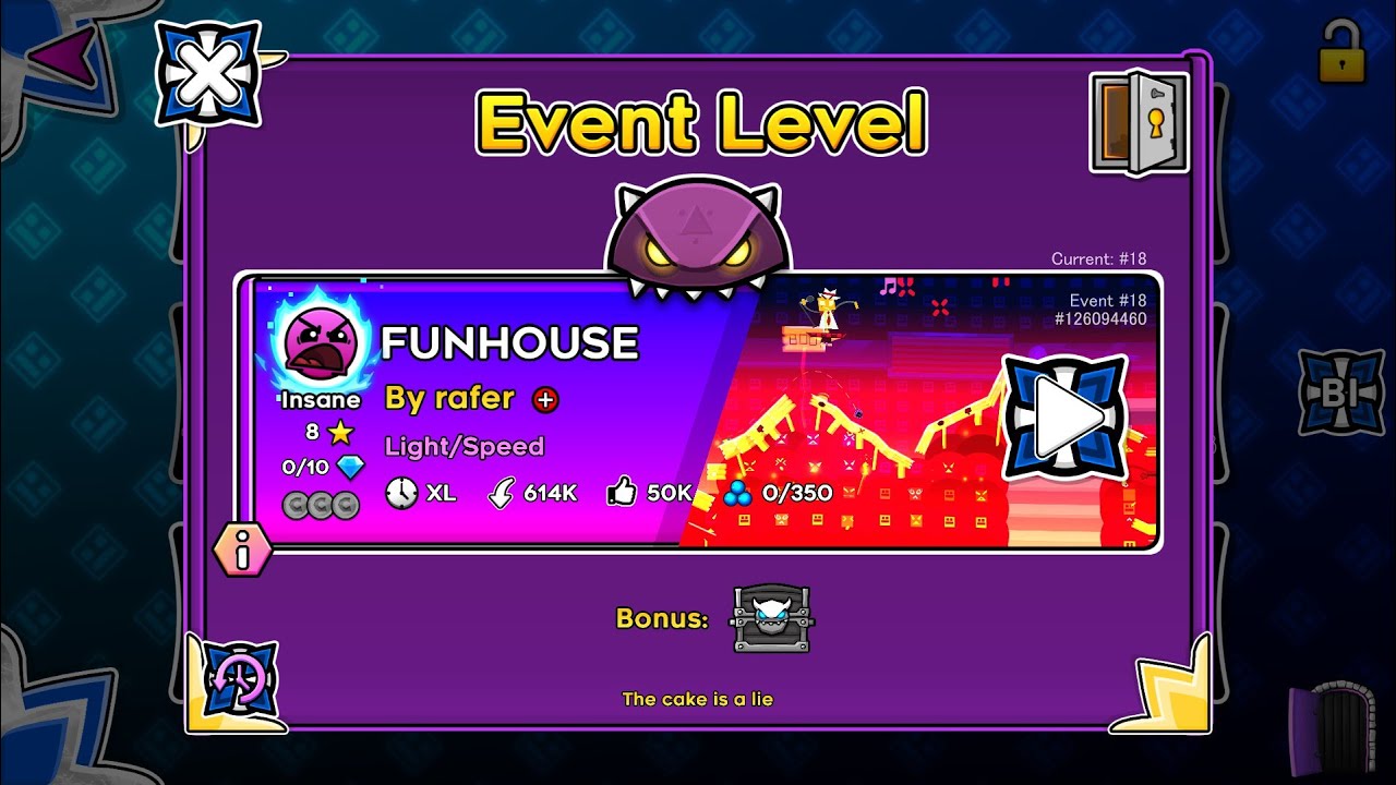 [Event Level] "FUNHOUSE" 100% (All Coins) by rafer - YouTube