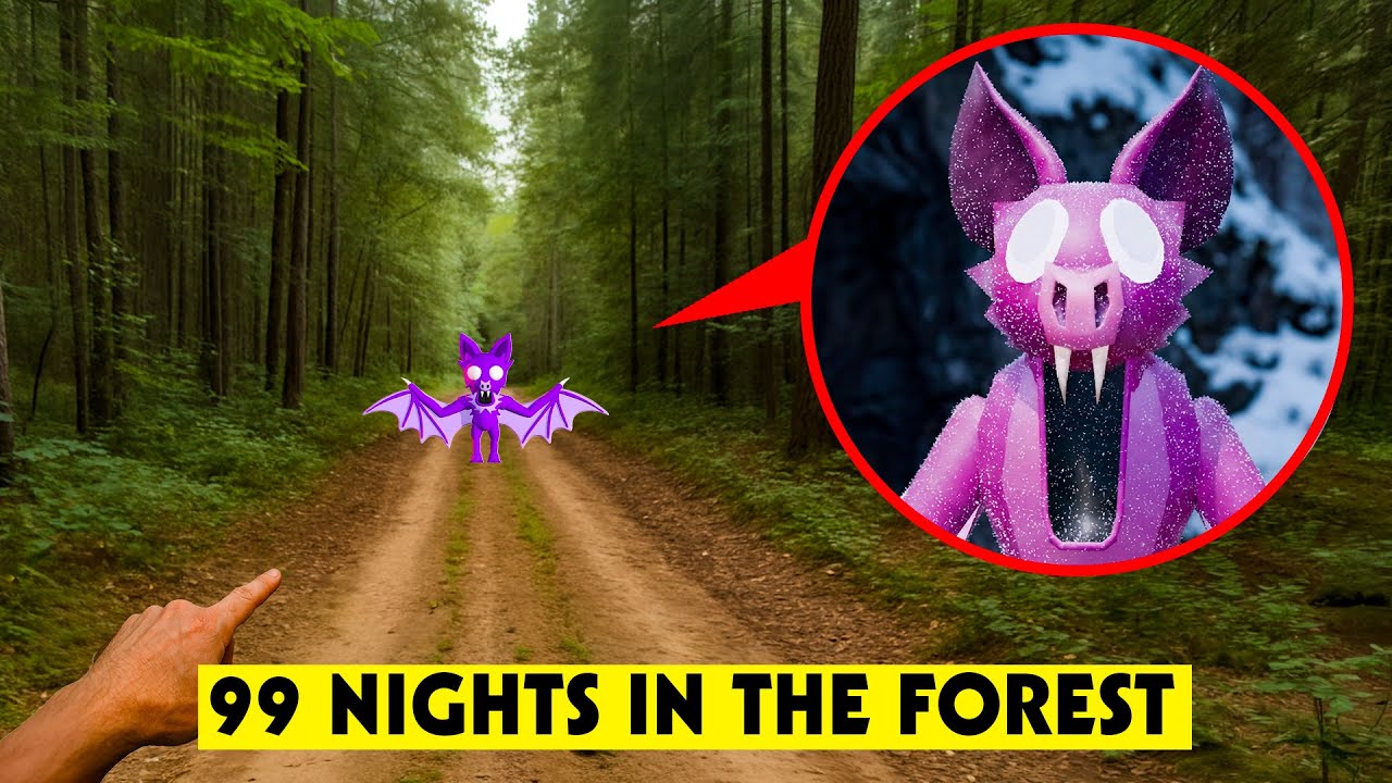 DRONE catches BAT from 99 NIGHTS IN THE FOREST in REAL LIFE!! (BAT ...
