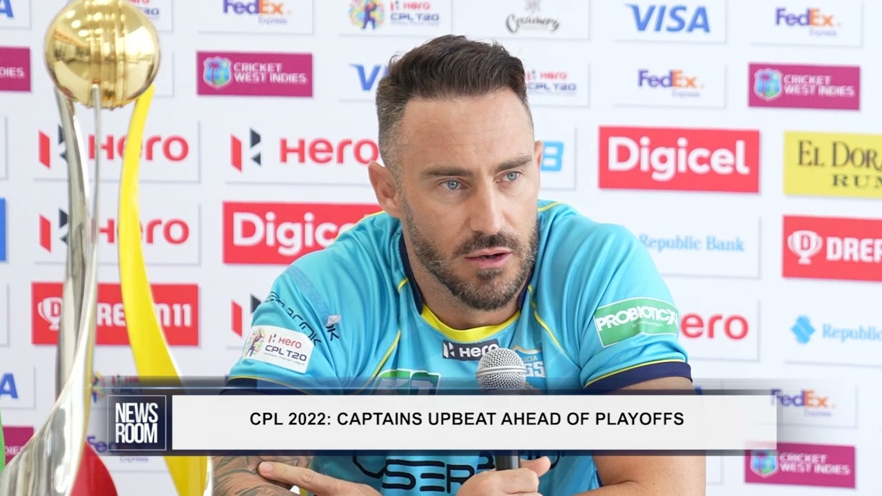 CPL 2022 CAPTAINS UPBEAT AHEAD OF PLAYOFFS - YouTube