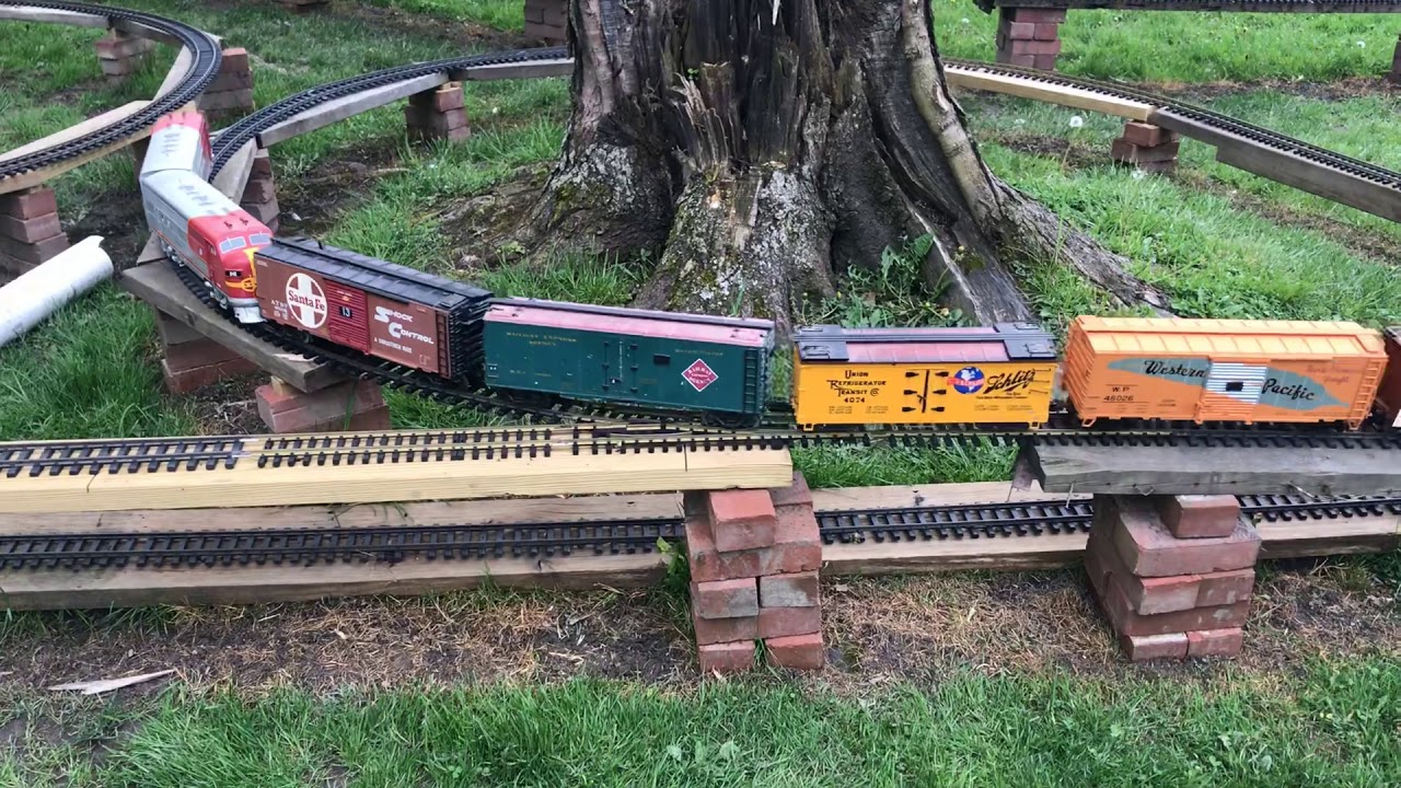 G Scale USA Trains F3’s Highballing on Phase 1&2. 5/17/20 - YouTube