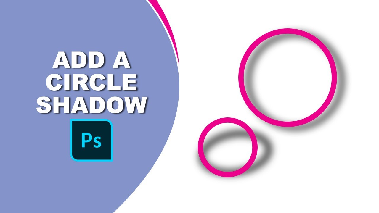How to add a circle shadow in Photoshop - YouTube