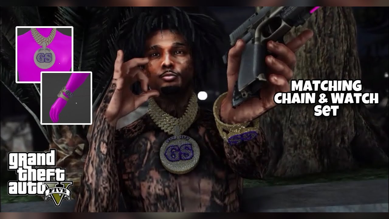 Making A Matching Chain & Watch Set In GTA 5 RP (FiveM) | Blender 3D ...
