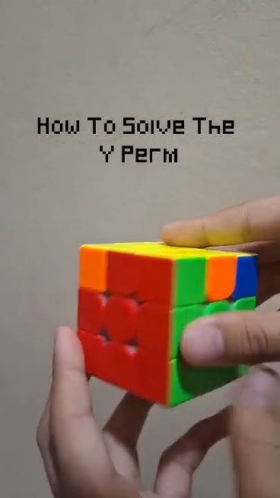 How To Solve The Y Perm #shorts - YouTube