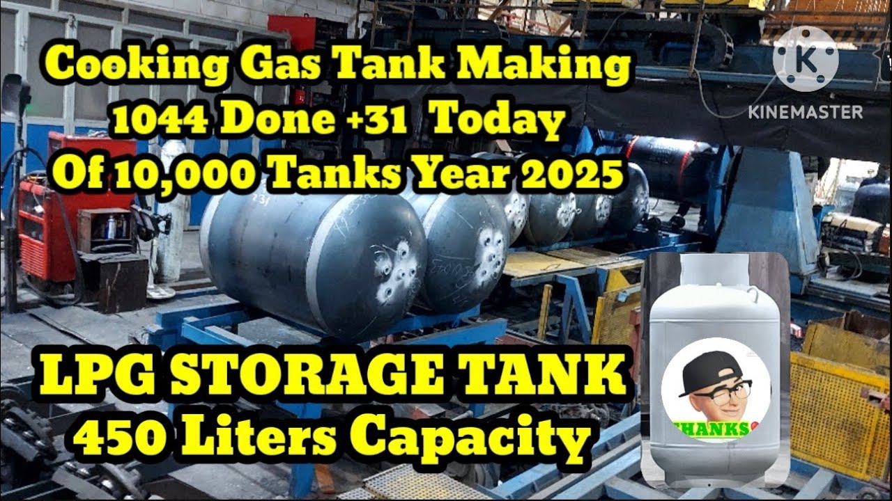 Cooking Gas Tank Making Year 2025 - 1044 done yesterday +31 tanks today ...