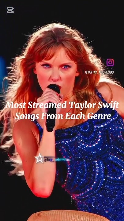 Most Streamed Taylor Swift Song From Each Genre #taylorswift #viralvideo #genre #shorts - YouTube