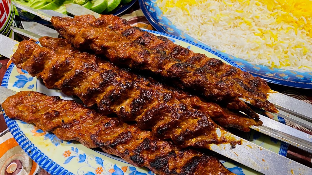 Afghani Seekh Kabab with Recipes , Mouth Wateringکباب کوبیده - YouTube