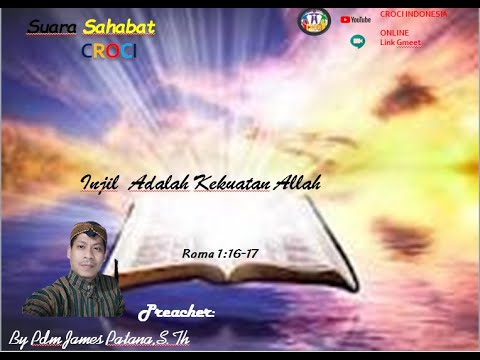 "Injil adalah kekuatan Allah" Roma 1:16-17 SSC Indonesia by Pdm james ...