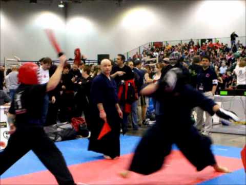 Foam Sword sparring competition - short sword fight - YouTube