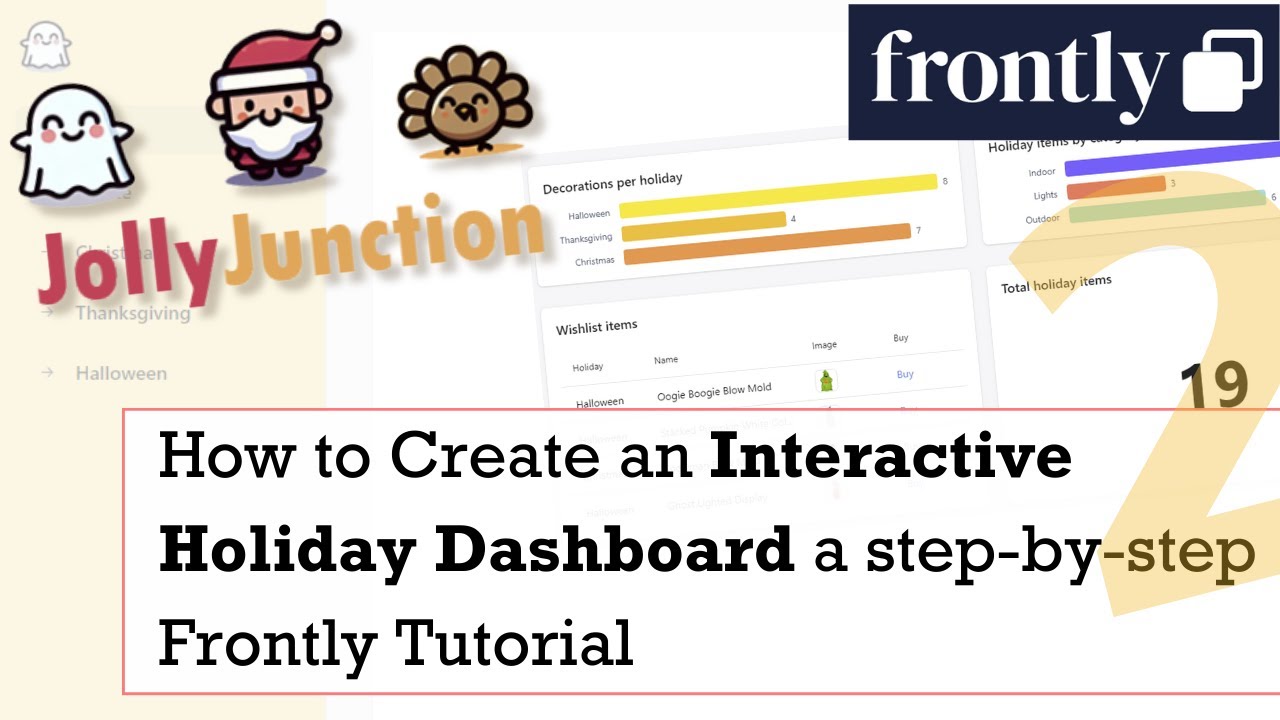 How to Create an Interactive Holiday Dashboard, a step-by-step Frontly ...