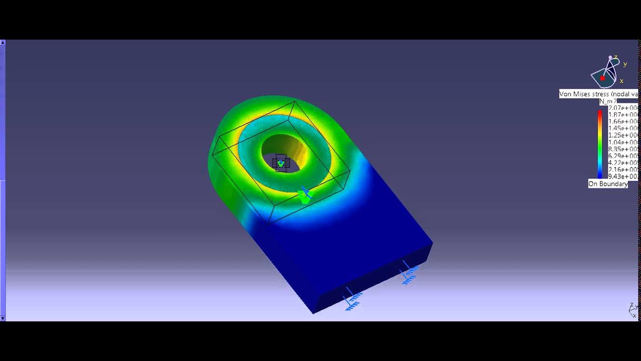FEA using CATIA | - YouTube