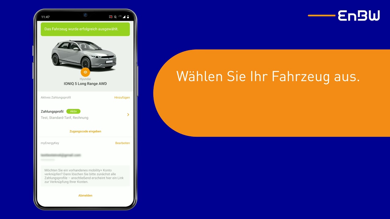EnBW mobility+ AutoCharge-Funktion - YouTube