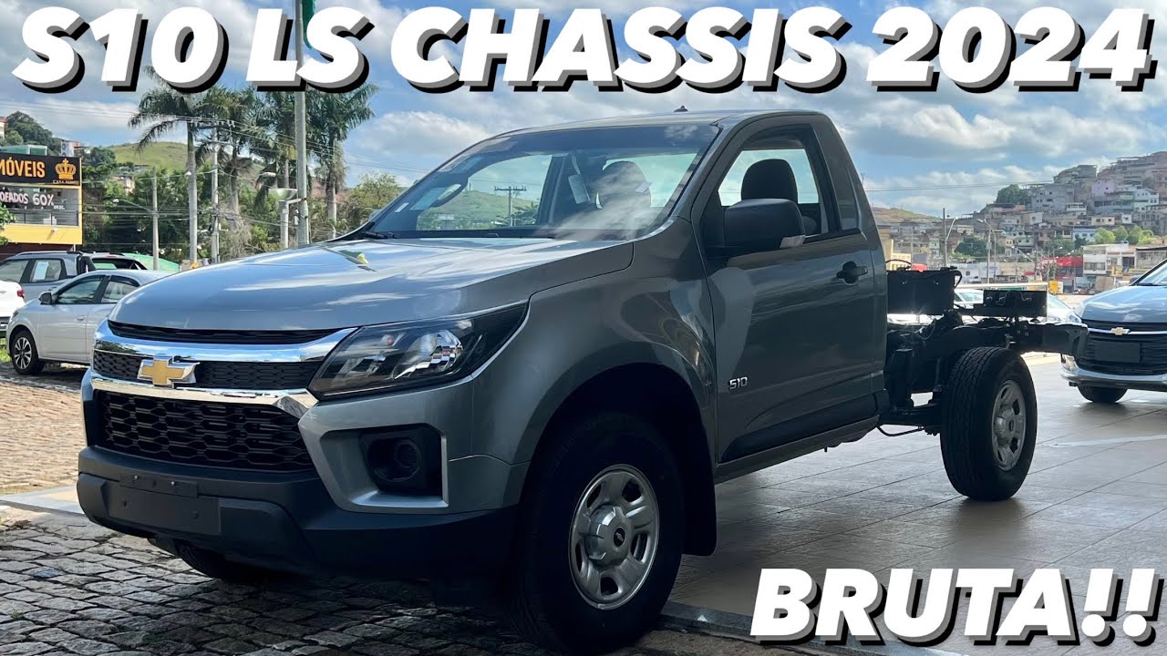 Chevrolet S10 LS Chassis 2024 - 4x4, Diesel, Manual e SEM Caçamba!! (4K ...