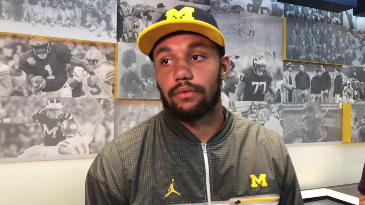 Michigan WR Grant Perry talks fall camp - YouTube