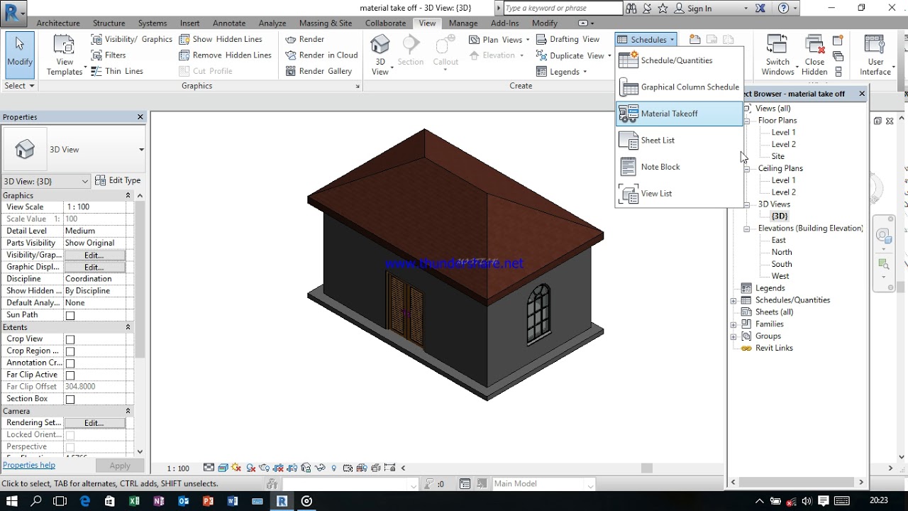 Quantity survey in revit - YouTube