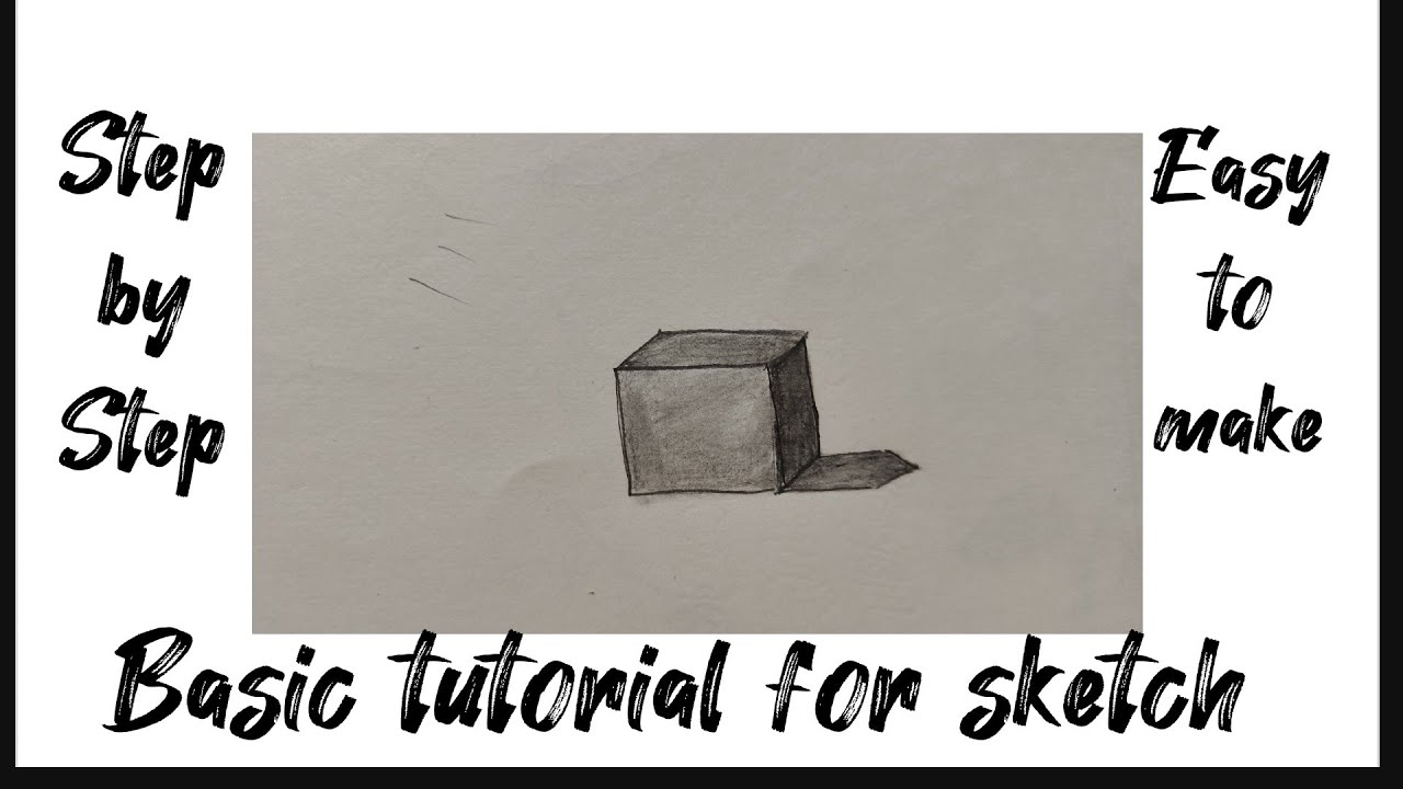 How to draw a 3D BOX with shadow step by step guide for beginners 😀 ...