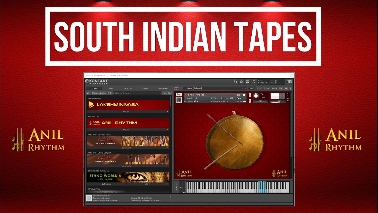 SOUTH INDIAN TAPES || RHYTHM KONTAKT || RHYTHM LOOPS || BY ANIL RHYTHM ...