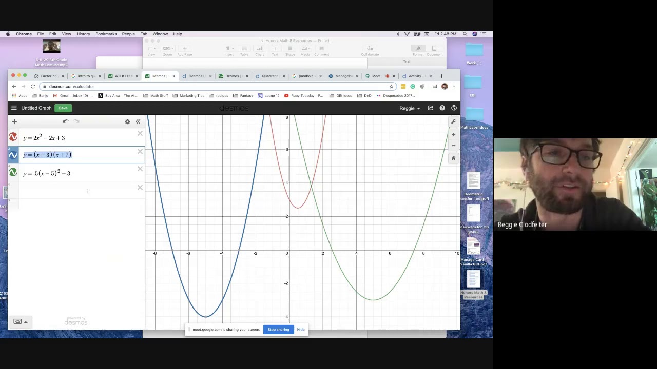 Math Labs Quadratic Equations - YouTube