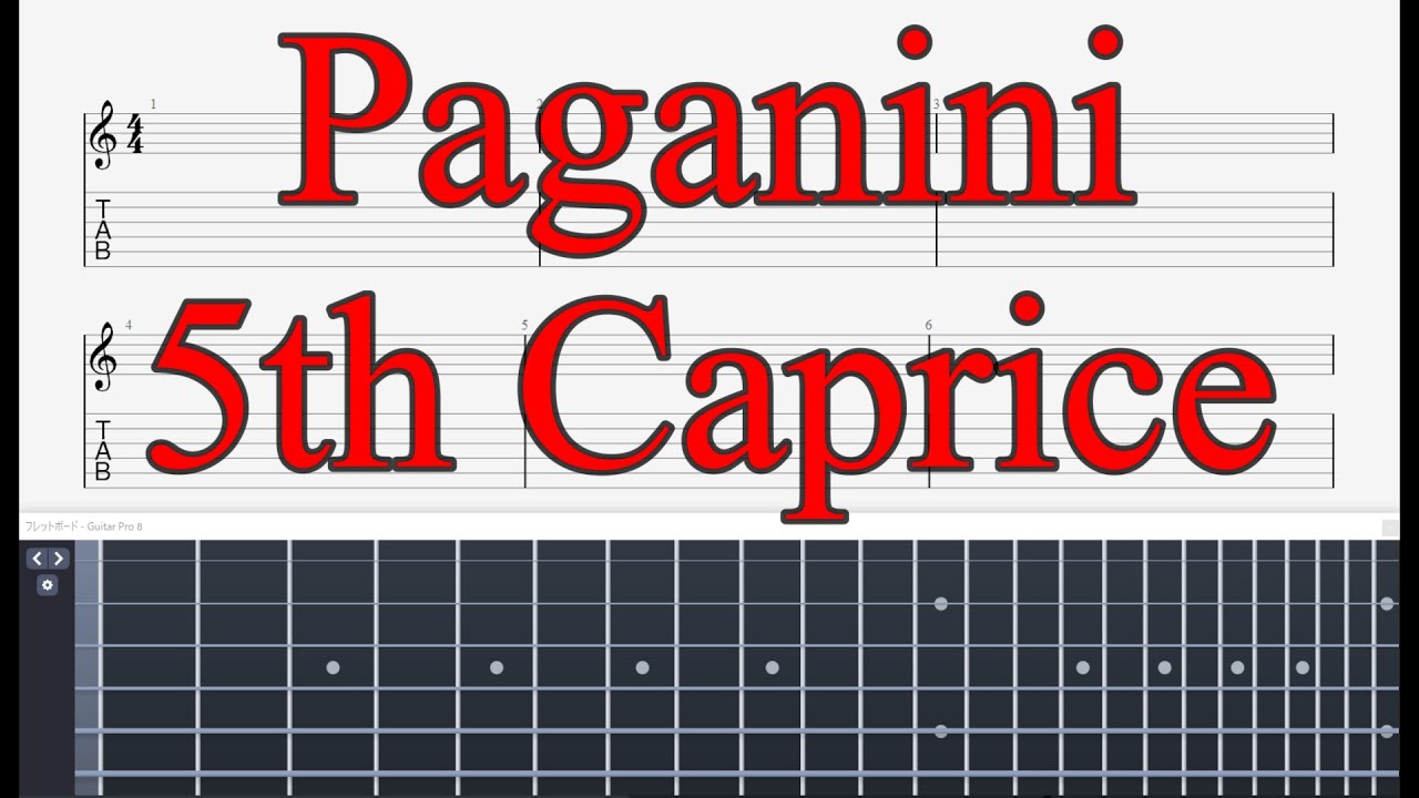 【TABS】Steve Vai - Paganini 5th Caprice - YouTube