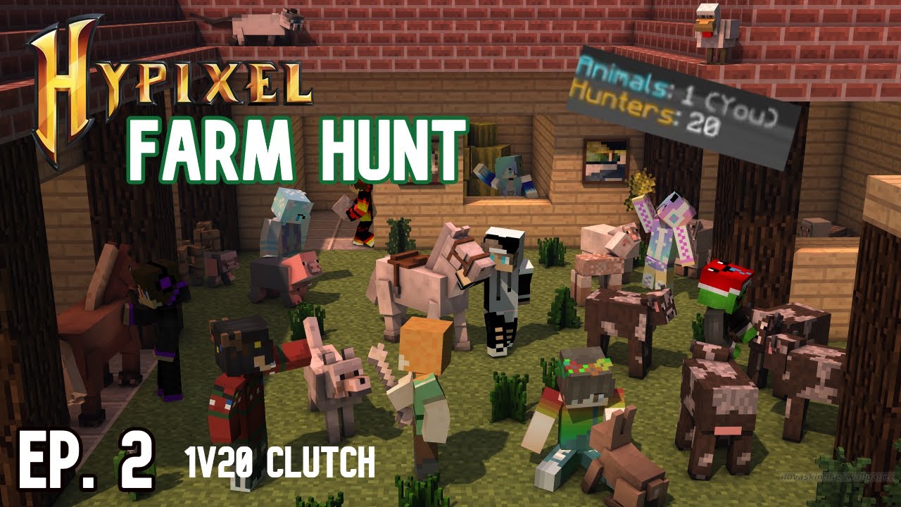 1vs20 Clutch | Hypixel Farm Hunt Ep.2 - YouTube