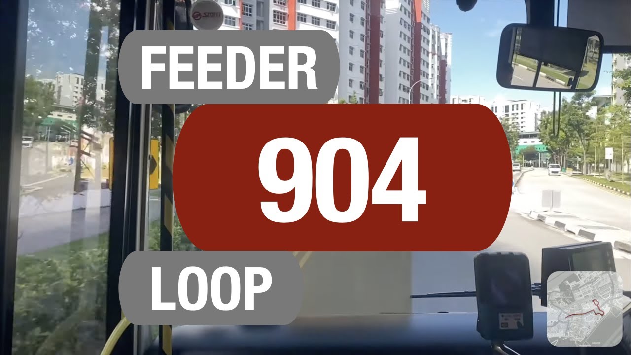 SMRT Buses Feeder 904 | Bus Service Route Visual - YouTube