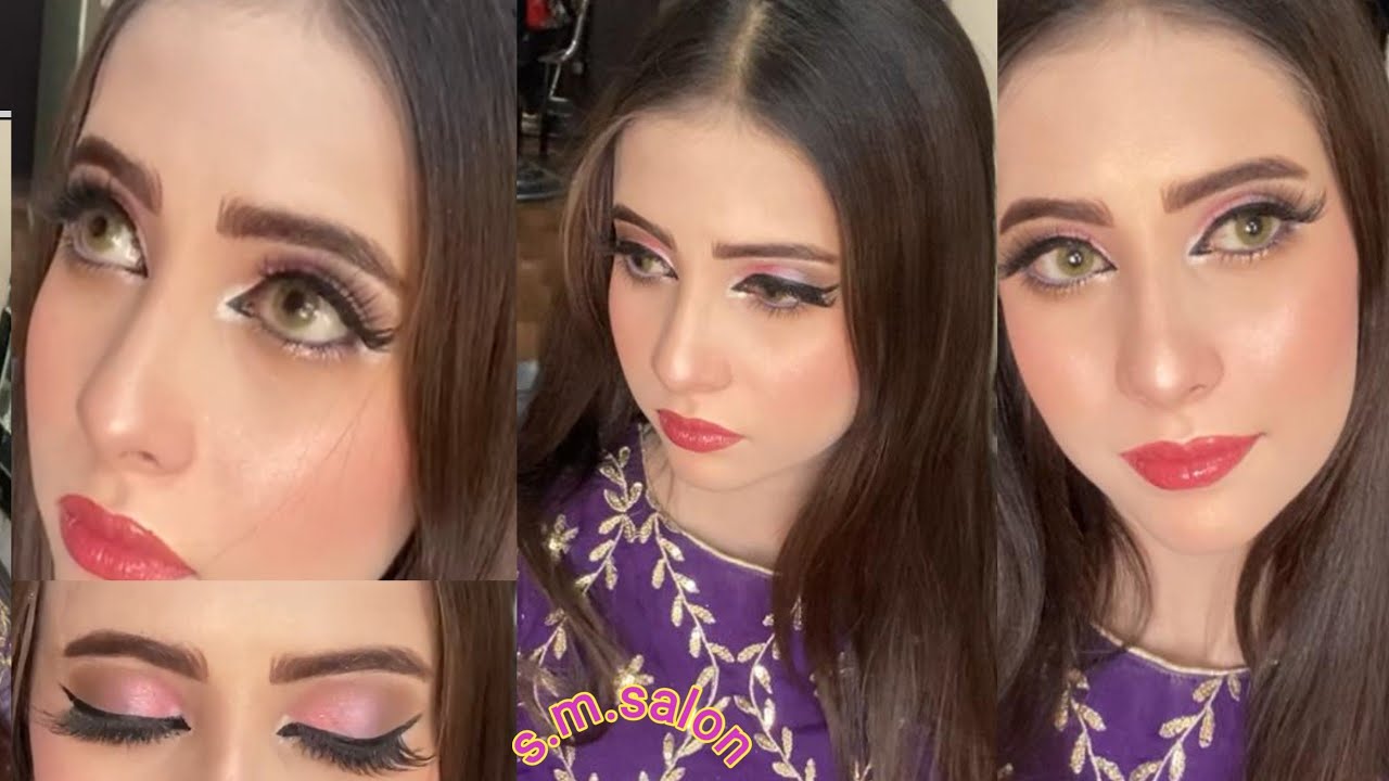 Glossy makeup look for winter/HD glam makeup tutorial step by step ...