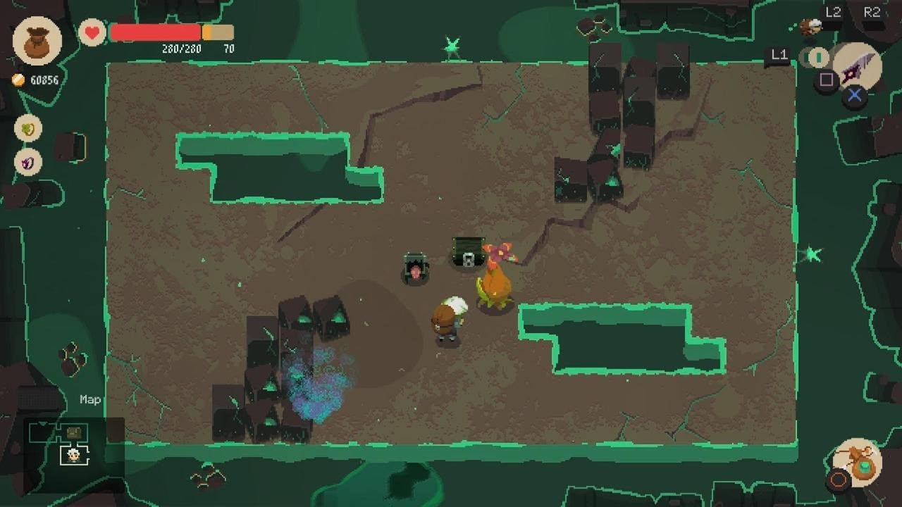 Moonlighter_Dual weapons skeleton First flight - YouTube