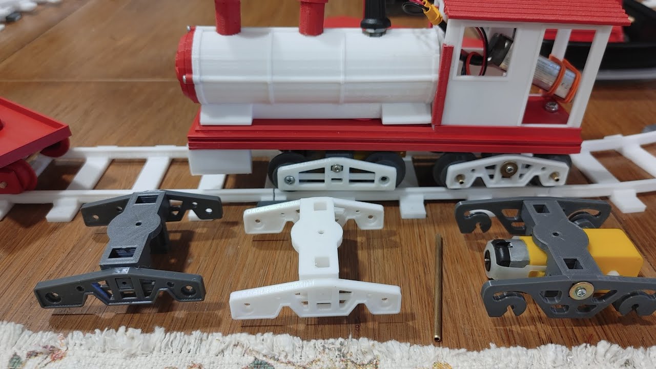 DIY 3D Printed Train Track System - Mechanics Refined - YouTube
