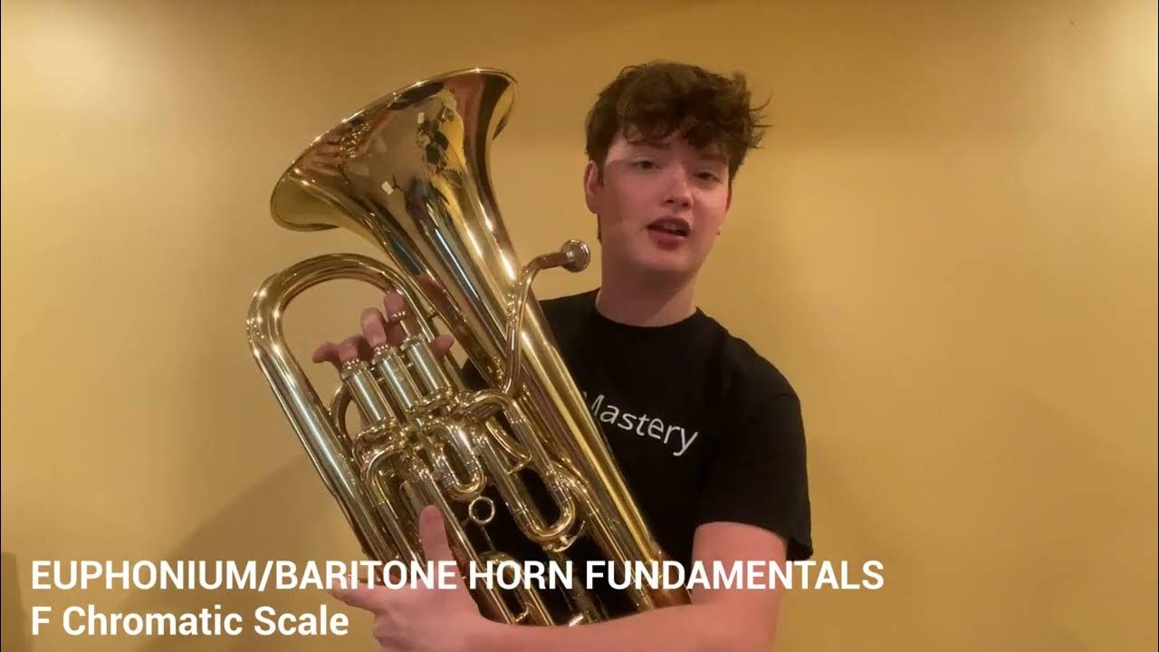 EUPHONIUM | BARITONE HORN F Chromatic Scale - YouTube