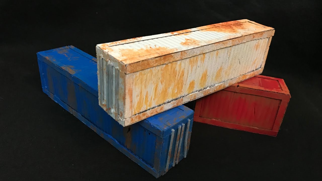 How to Make SHIPPING CONTAINERS for Gaslands or Warhammer 40k | Post ...