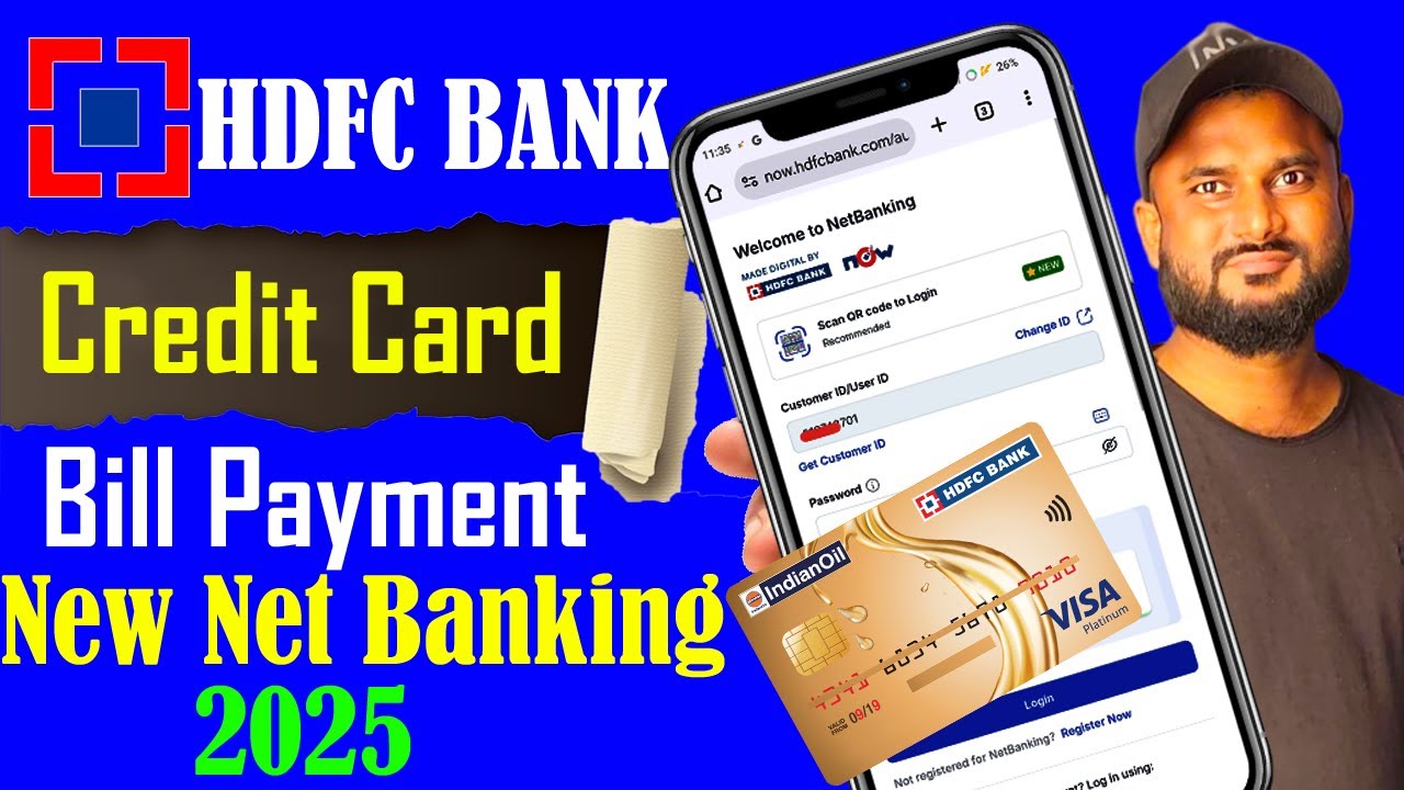 HDFC Bank Credit Card Bill Payment Kaise Kare | HDFC New Net Banking Se ...