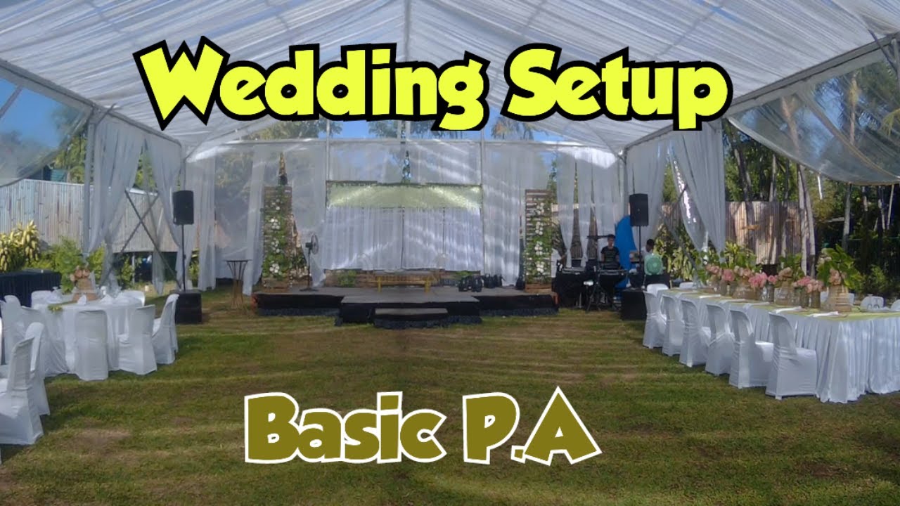 Wedding Gig Basic P.A Setup at Kasadya Cordova Cebu - YouTube