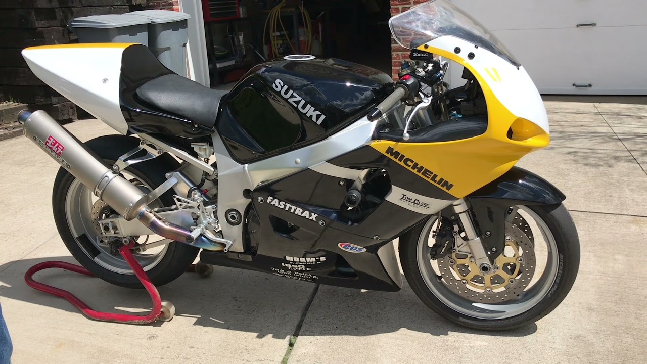 2000 Suzuki GSXR 750 Competition Track Bike - YouTube