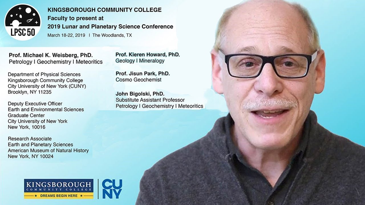 Kingsborough Faculty to Present at 2019 LPSC 50 Lunar and Planetary ...