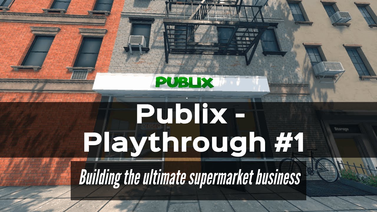 Publix Super Market | Supermarket Simulator (Part 1) - YouTube