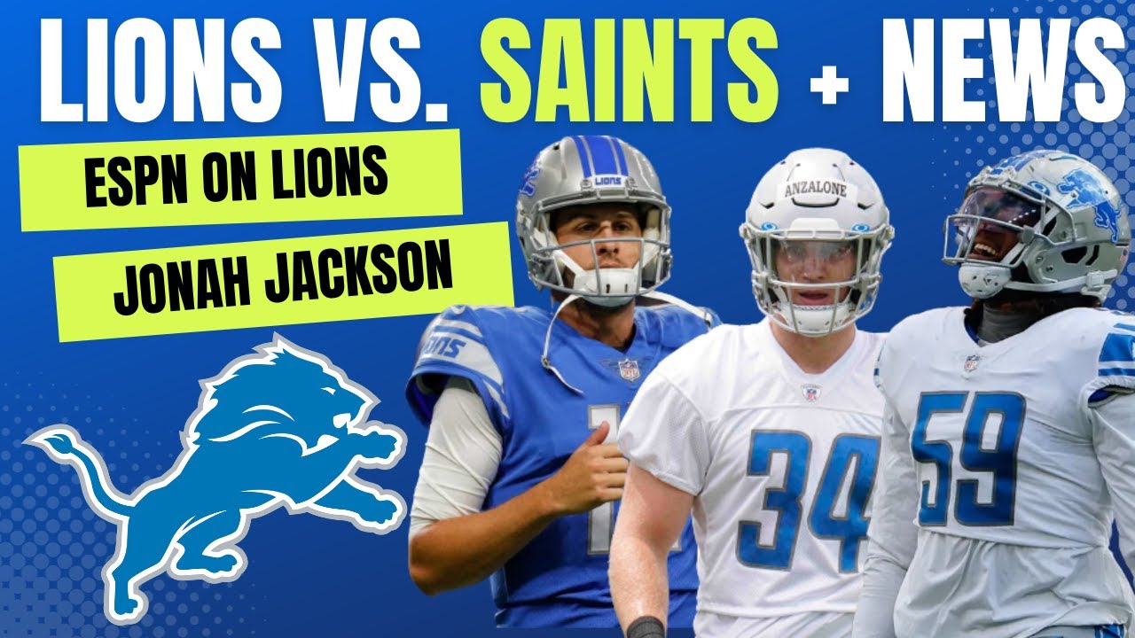 Detroit Lions News: Jonah Jackson, Alex Anzalone HURT, ESPN Shows Love ...