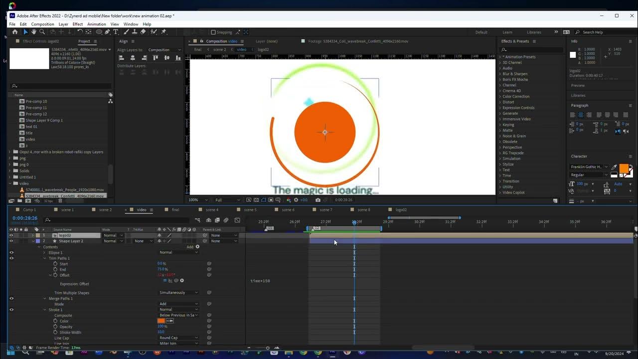 Creating abstract motion graphics. - YouTube