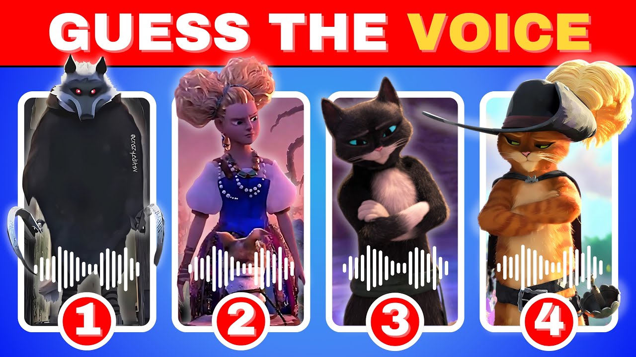 Can You Guess Puss in Boots Characters JUST by Their Voices? | Puss In ...