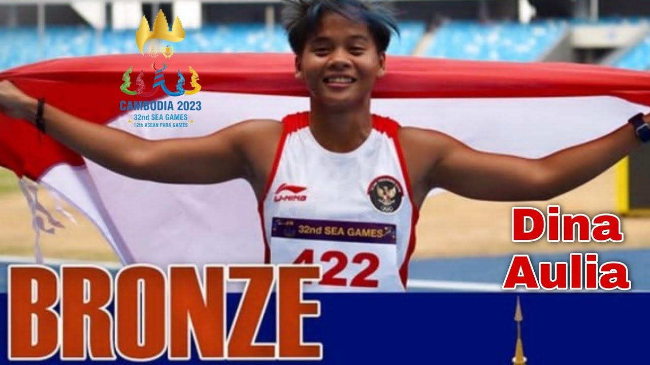 Dina Aulia 🇲🇨🥉 | Women 100m Hurdles Final Sea Games Cambodia | Atletik ...