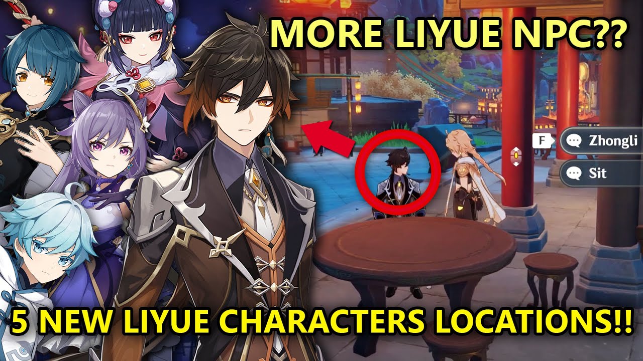 [𝟮.𝟰 𝗟𝗮𝗻𝘁𝗲𝗿𝗻 𝗥𝗶𝘁𝗲] 5 MORE Liyue NPC Characters Locations!! (Part 3 ...