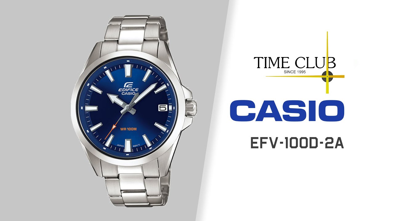 Casio Edifice Efv 100d 2a Youtube