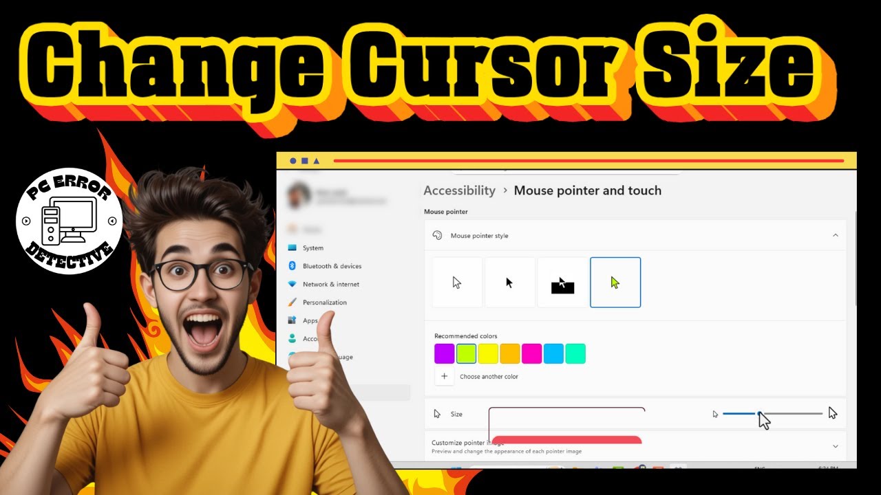How To Change Cursor Size In Windows 11 | Simple Guide (2025) - YouTube