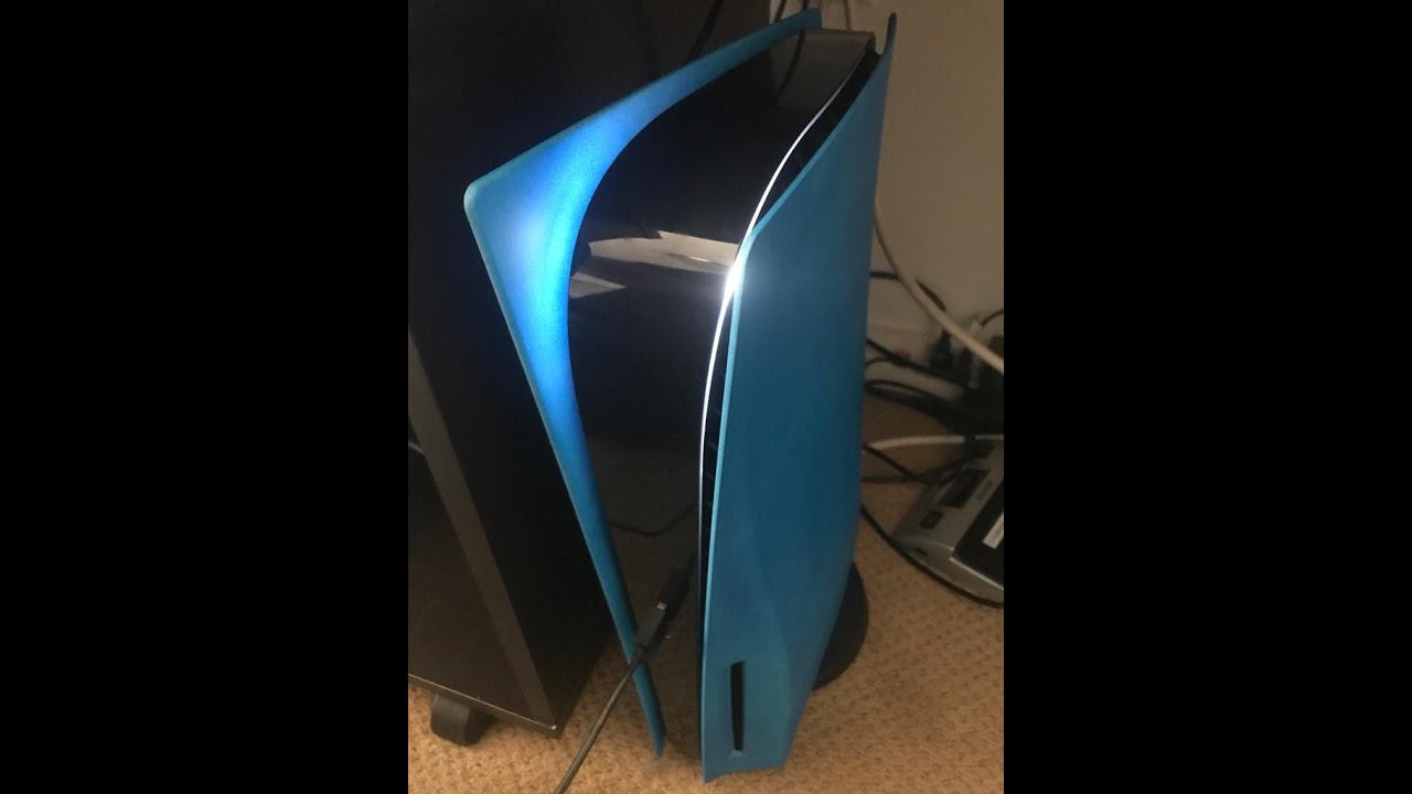 Custom painted Playstation 5 - Blaze Blue - YouTube